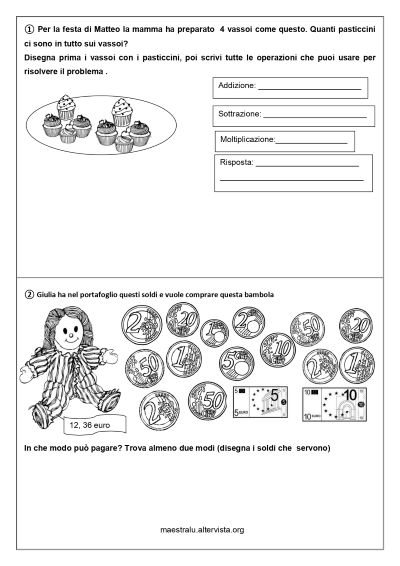 Esercizi di matematica per la scuola primaria