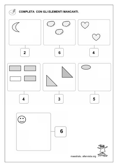 Numeri e quantità classe prima