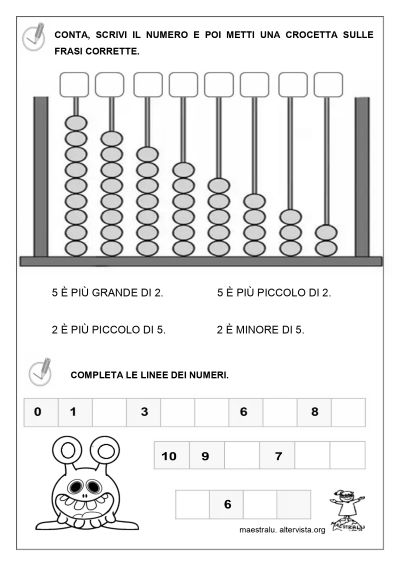 Numeri e quantità classe prima