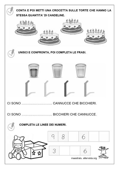Numeri e quantità classe prima