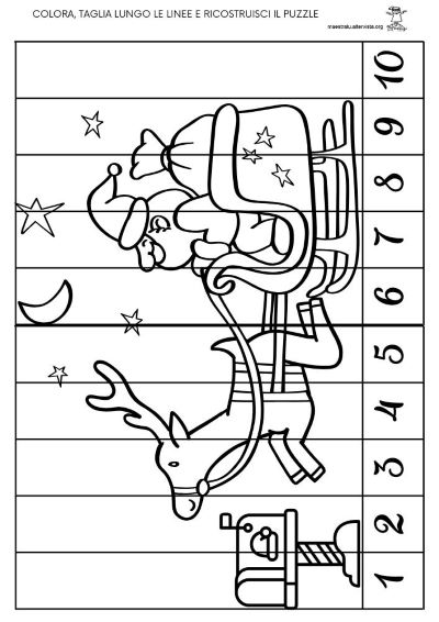 Schede matematica Natale classe prima