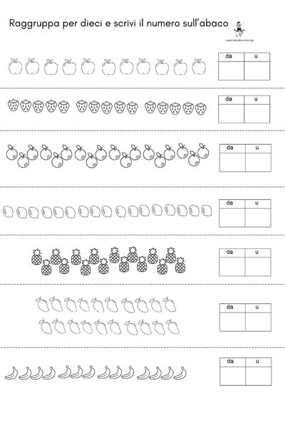 Esercizi sui numeri entro il 20