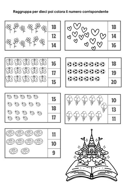 Esercizi sui numeri entro il 20