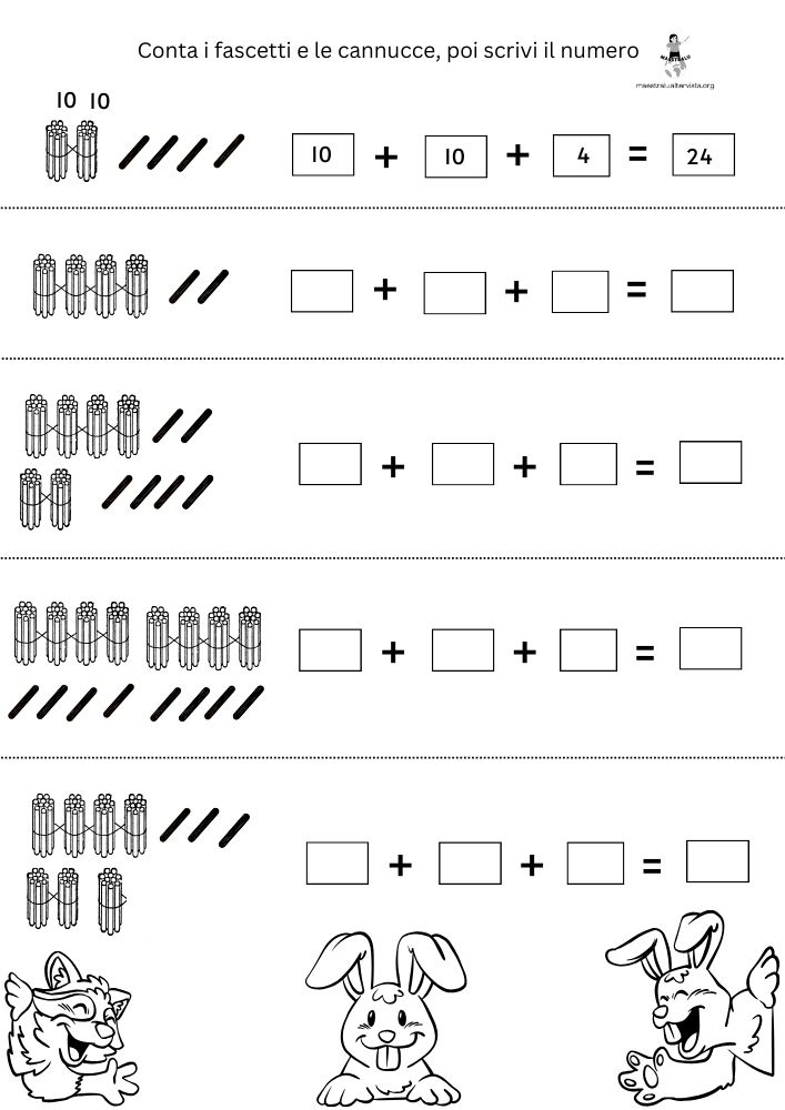Esercizi sui numeri classe seconda scuola primaria